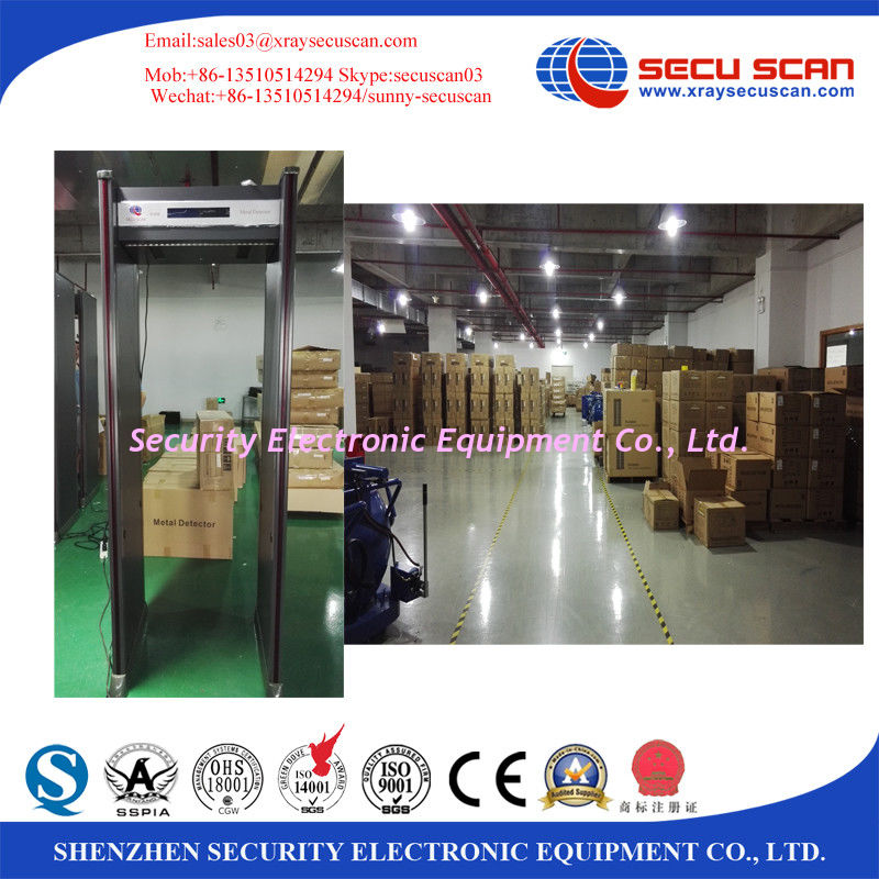 Security Inspection Gate Walk Through Metal Detector For Office , Shops ...