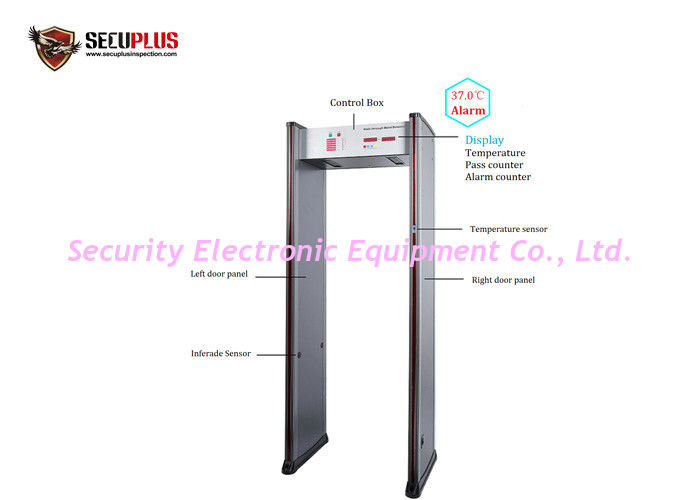 6/18 Zones Metal Detector Door Frame Infrared Ir Sensor Temperature ...