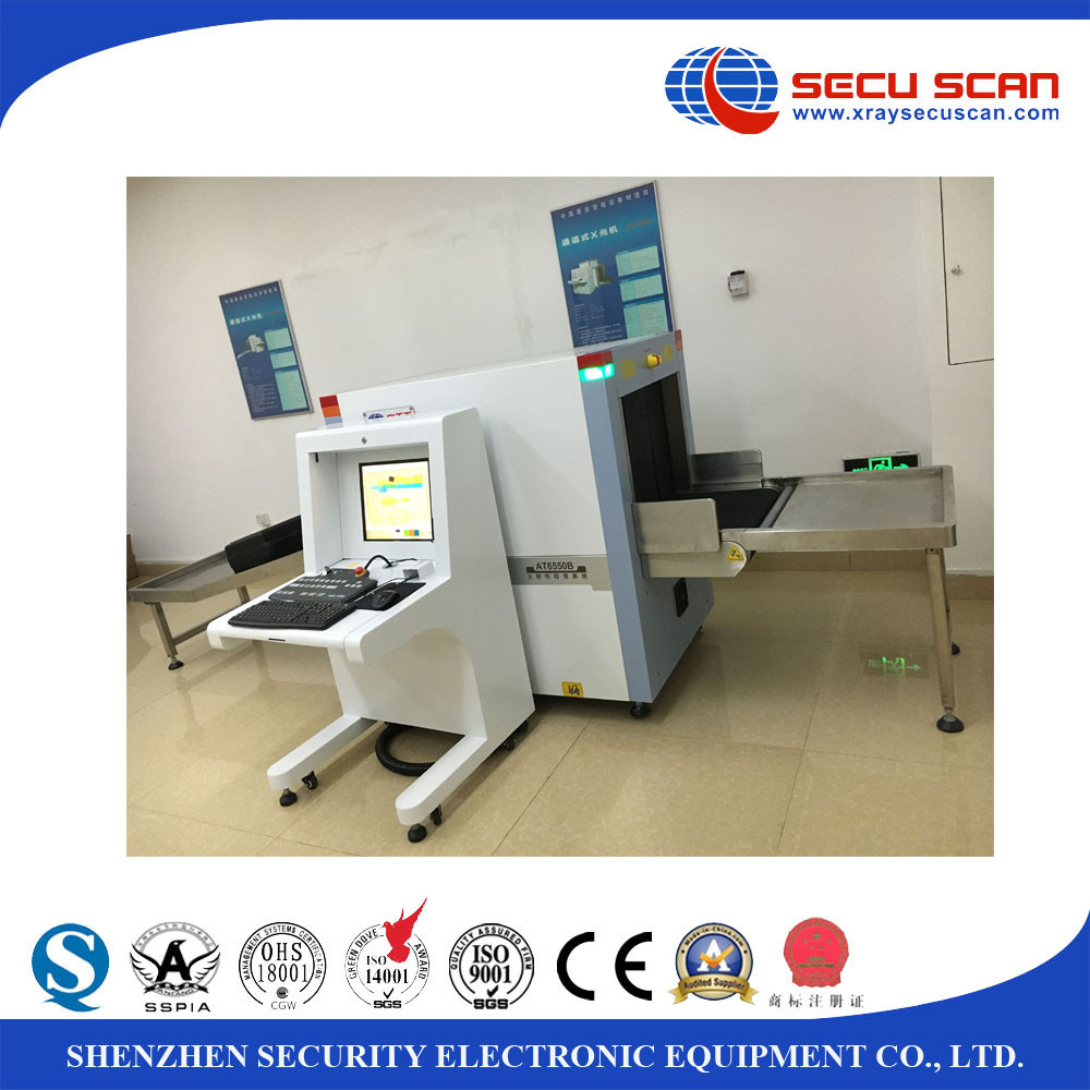 Middle Size Baggage Screening Equipment Bag Scanner Machine 40mm Higher ...