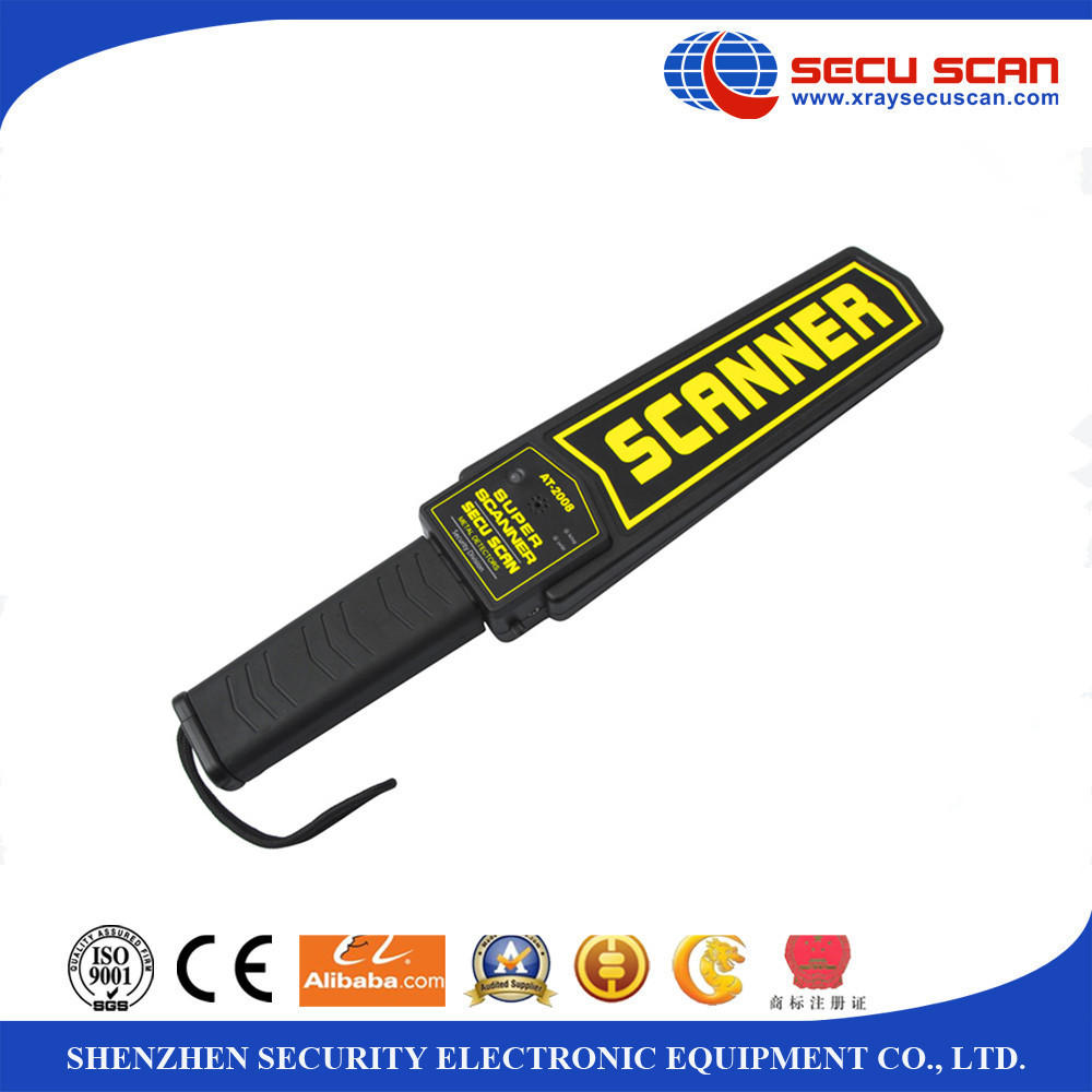 AT -2008 hand metal detector body scanner , hand held security scanner ...