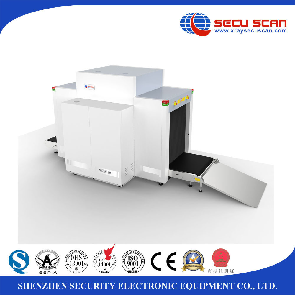 Dual view big size x ray machine at airport security with two 160kv x ...