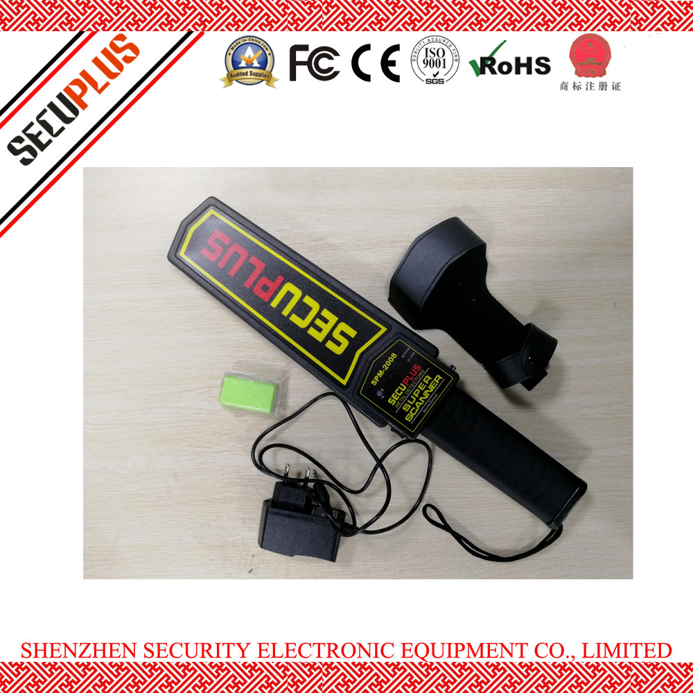 50mA Hand Held Security Metal Detectors , SPM-2008 Portable Body ...