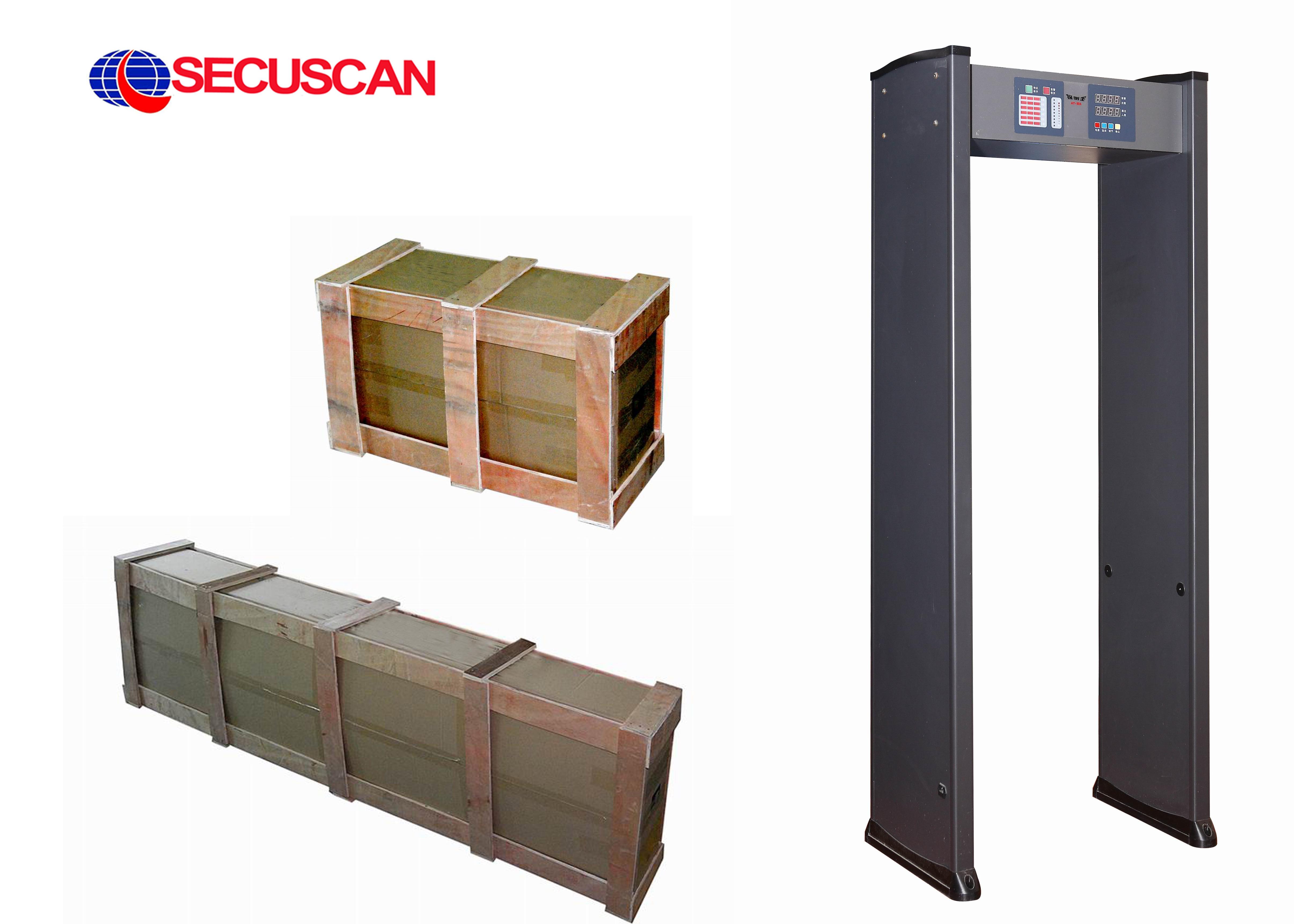 Security high sensitive walk through metal detector at airports to find ...