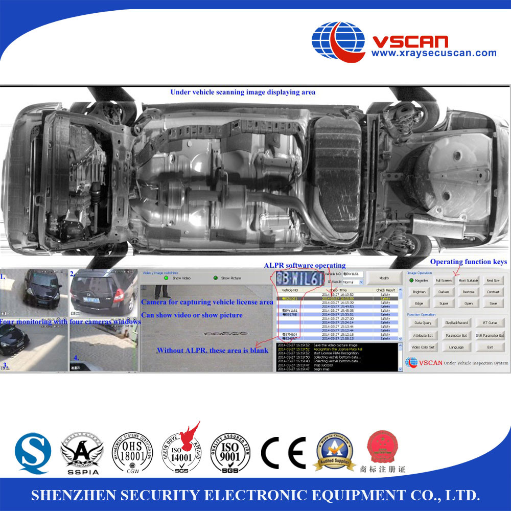 Security Car Parking Entrance Scanner / Under Vehicle Surveillance ...