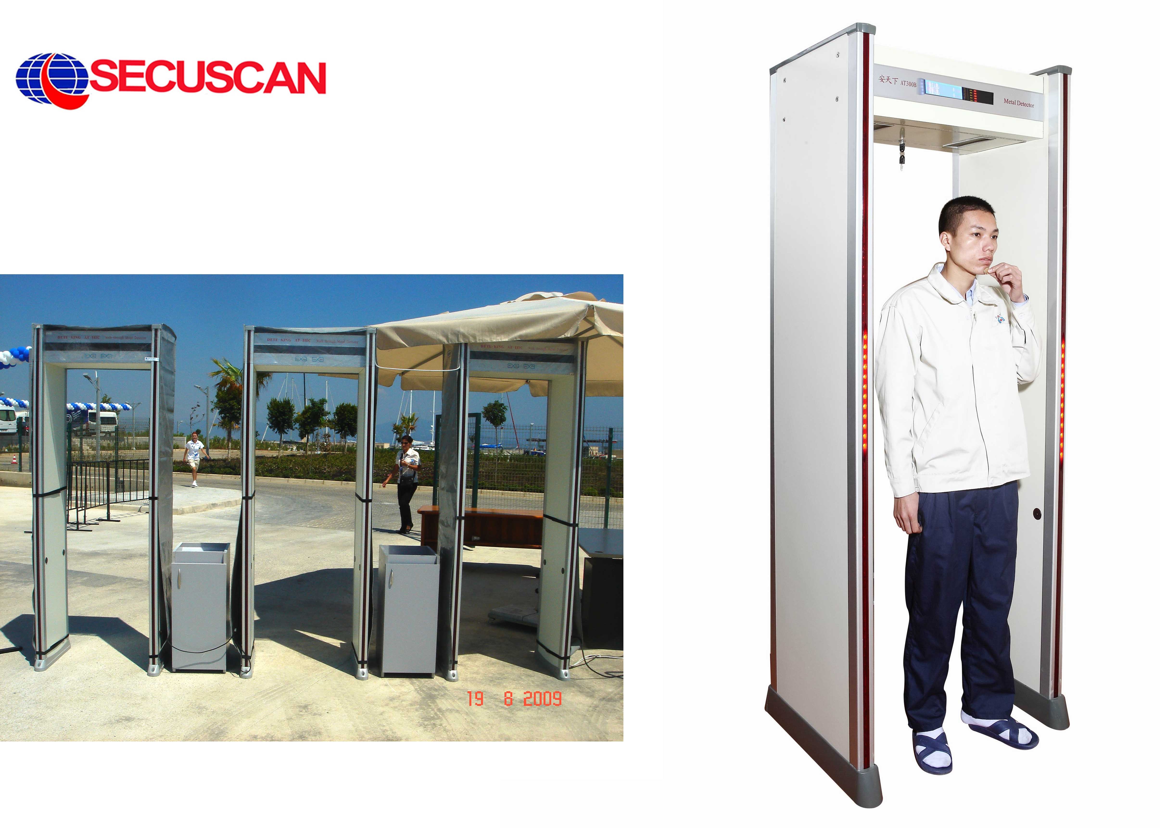 Electronic Long Range Body Scanner Metal Detector Walk Through With ...