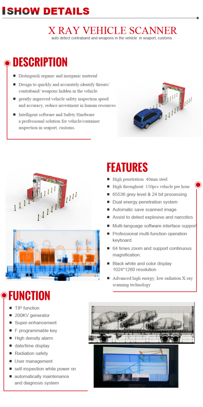 720m / H Speed Under Vehicle Scanning System With Multi - Language Software