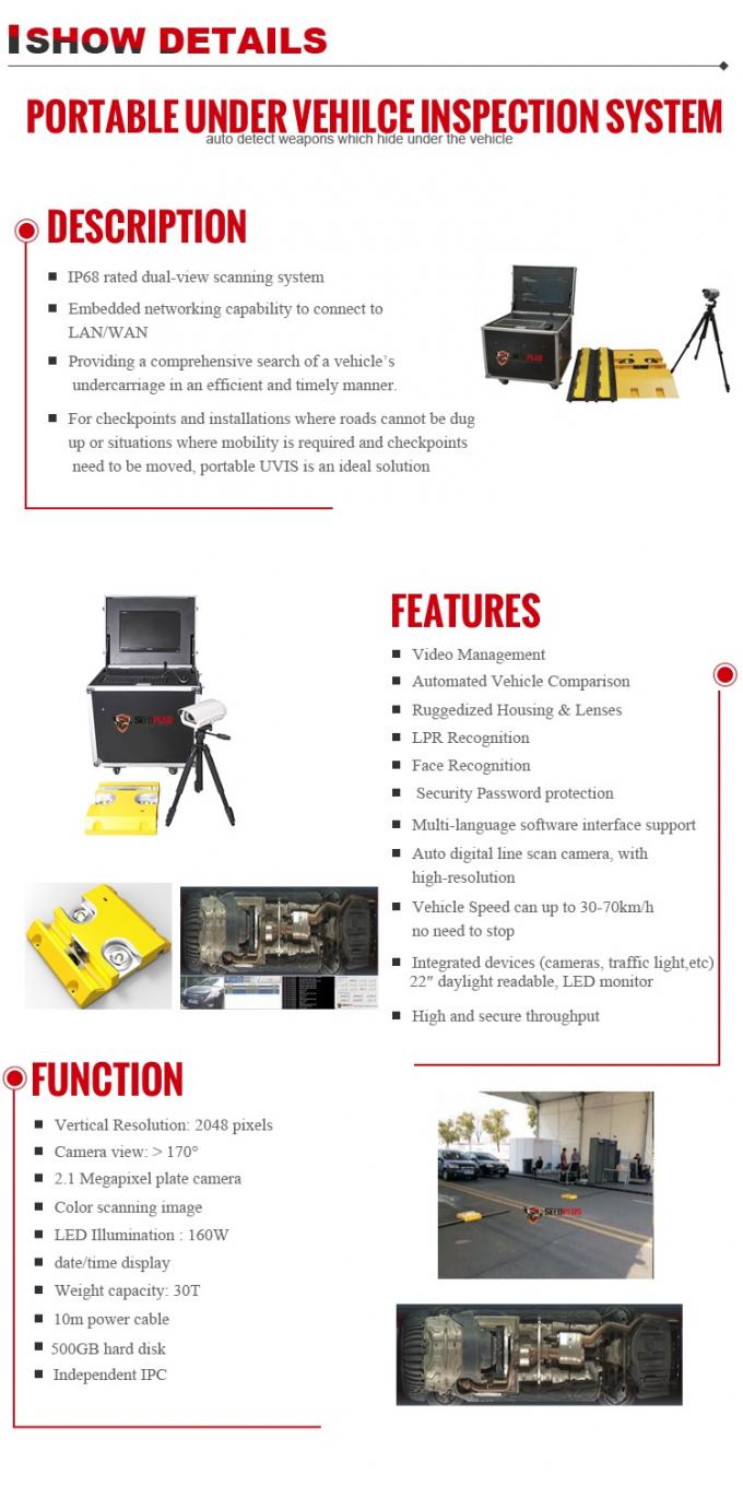 Anti Suicide Car Bombing Under Vehicle Bomb Detector Explosive Scanning ...