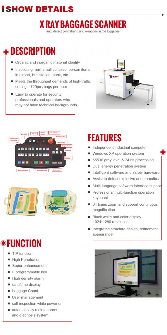 Multi - Language Airport Security Scanners Baggage Inspection System ...